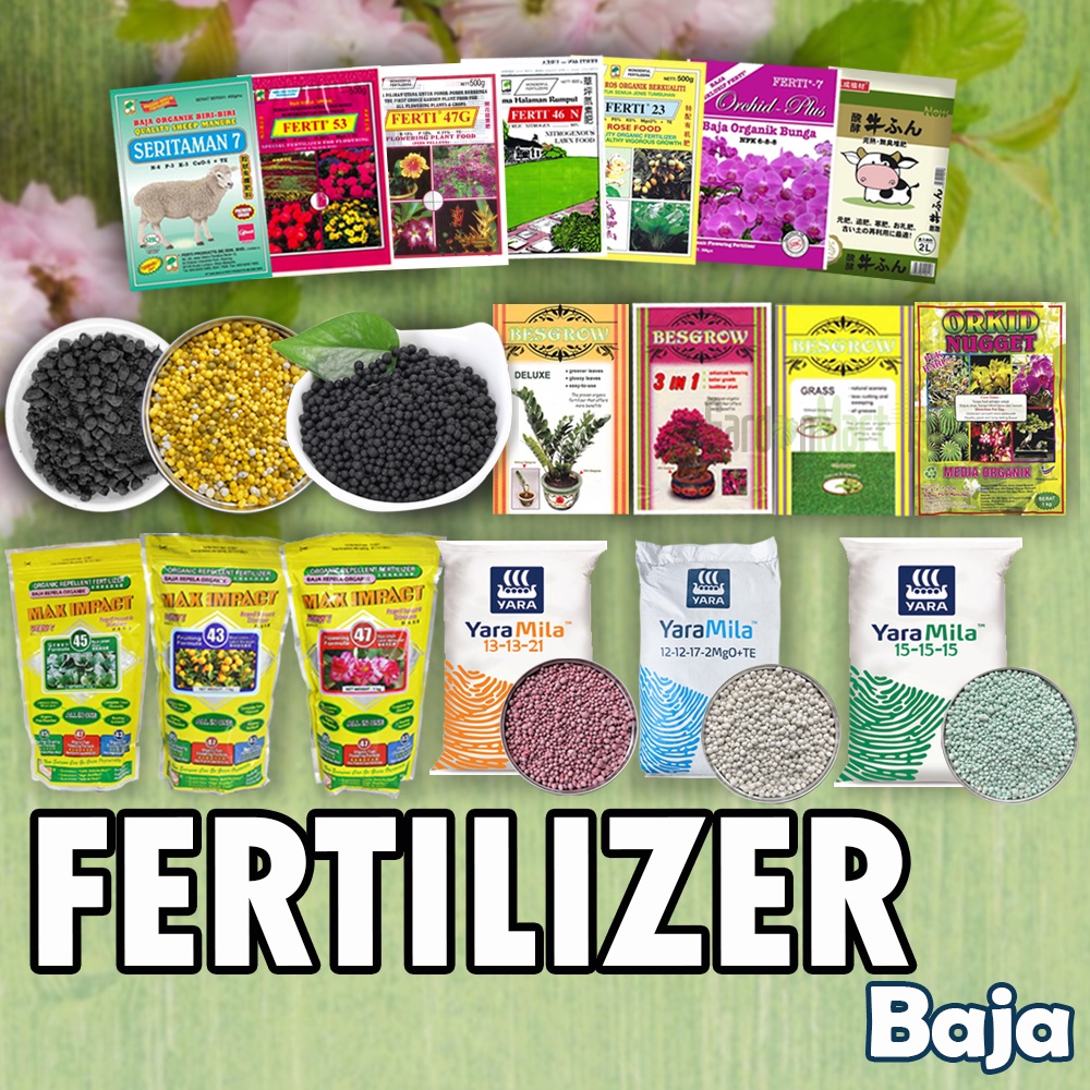 Baja Organik Baja Bunga Organic Fertilizer Osmocote Fertilizer Baja ...