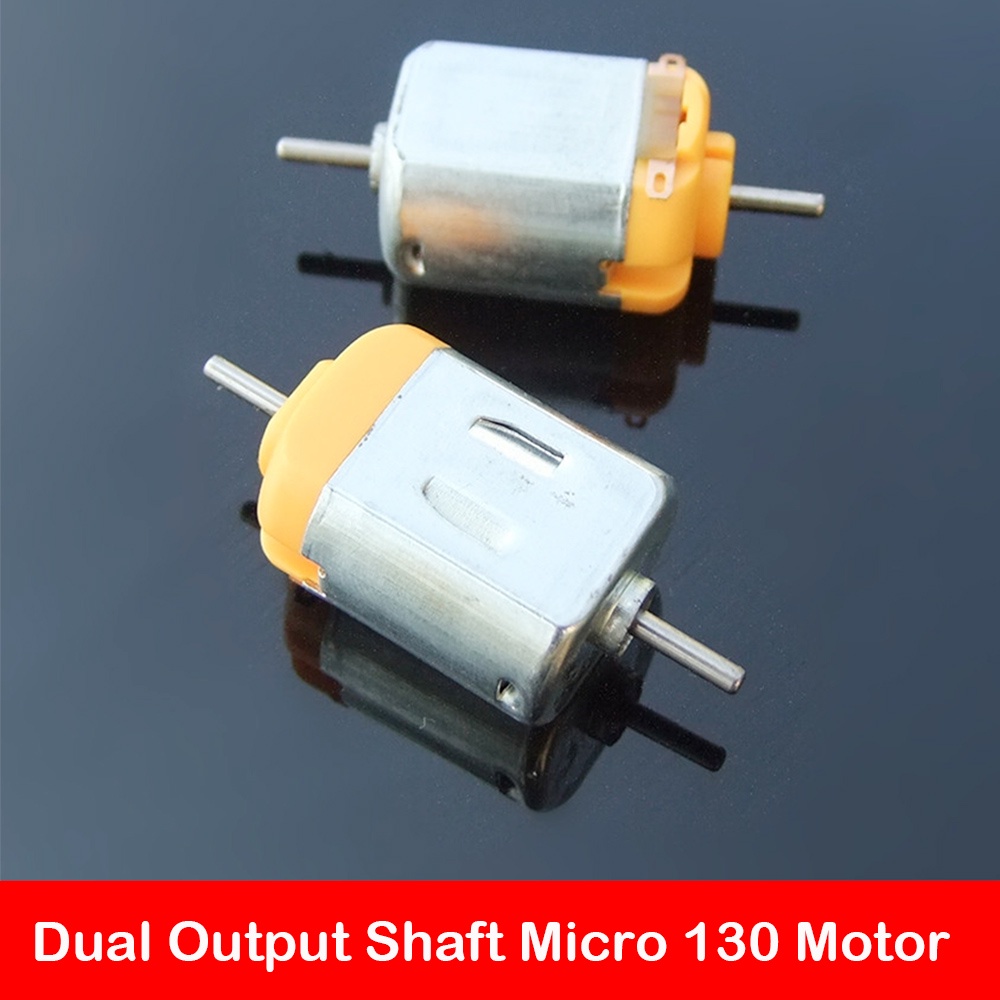 DC 1.5-6V Mini 130 Double Output Shaft Motor 3V 11000RPM High Speed ...