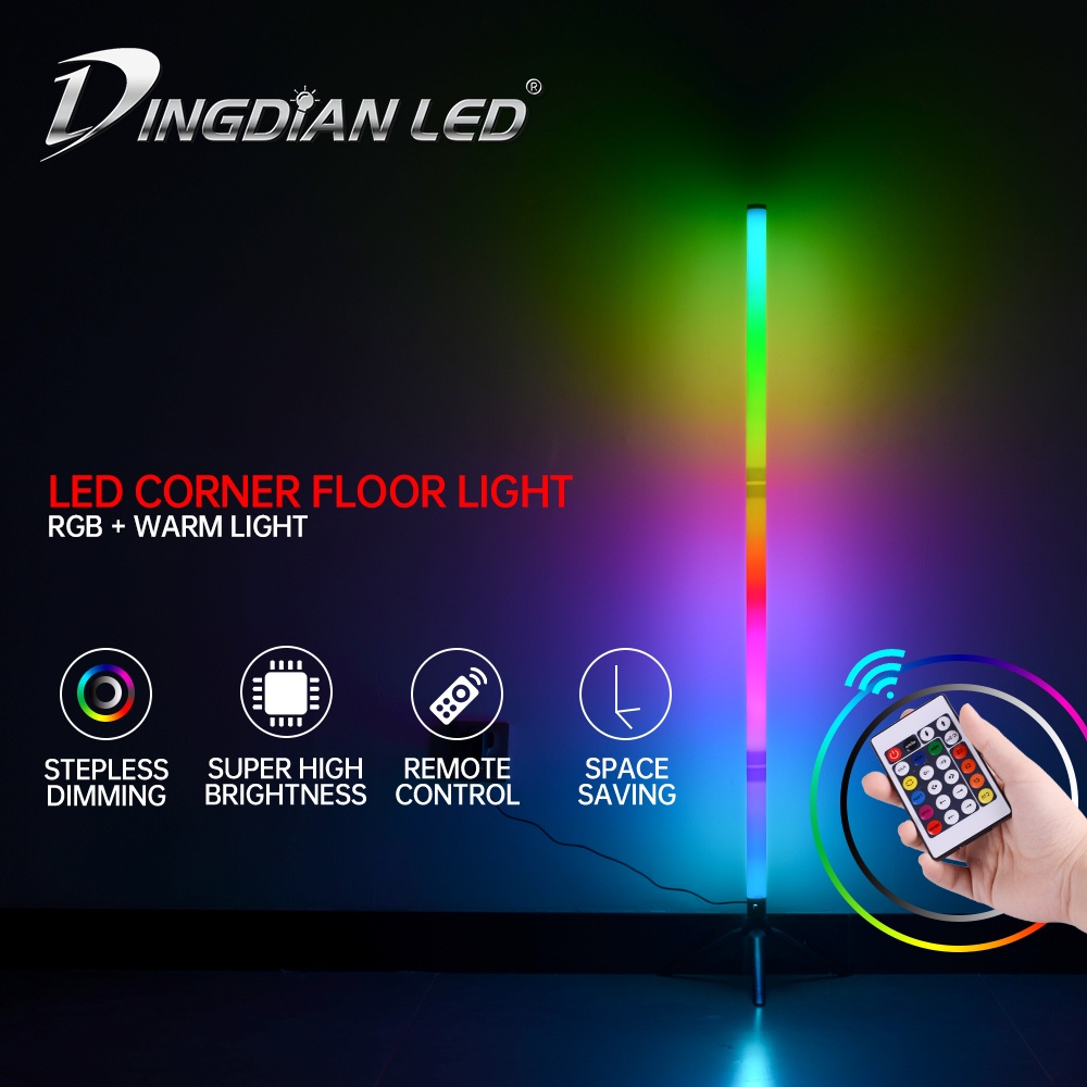 Dingdian LED Corner Atmosphere Light 5W(RGB+Warm White Colors,Multi ...
