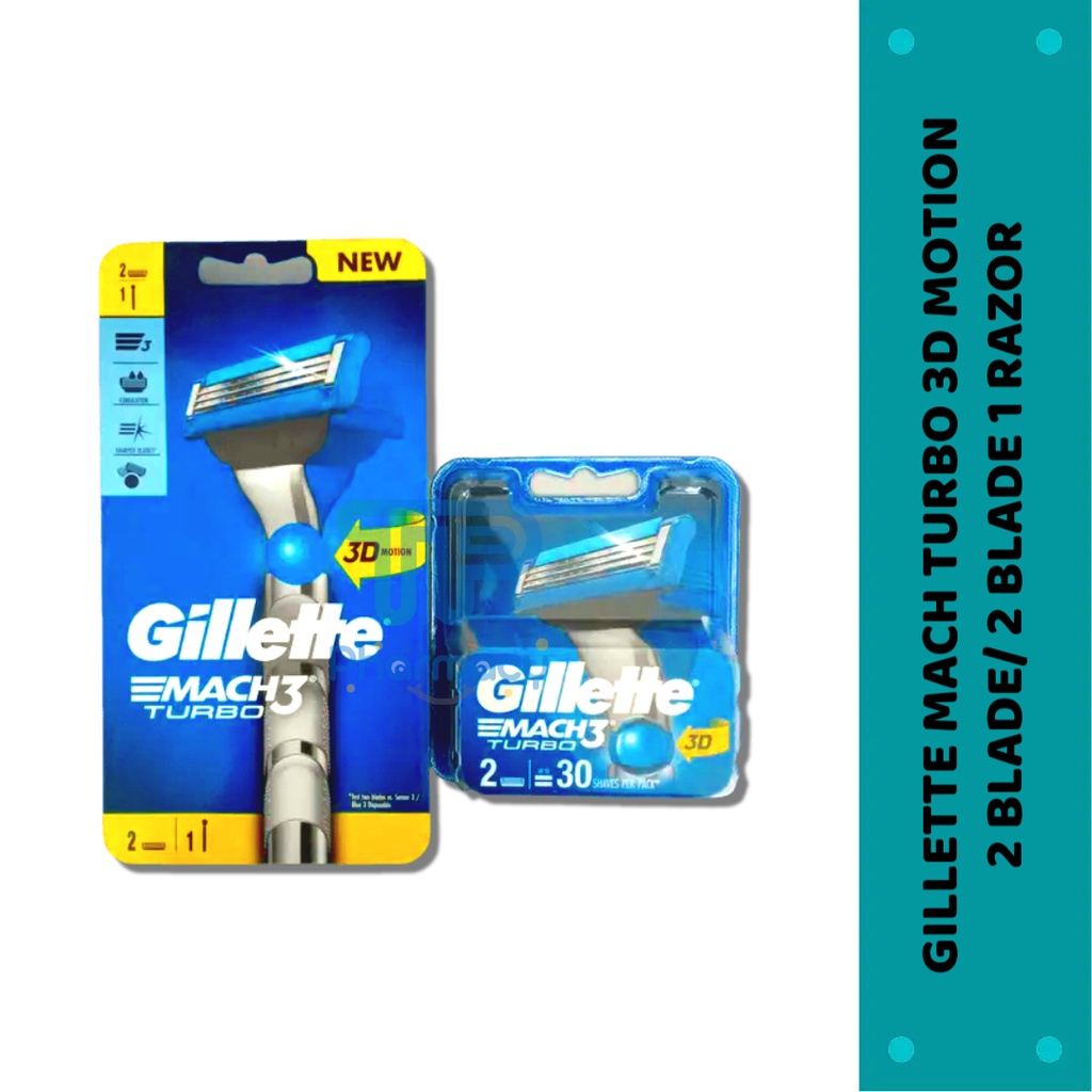 🪒GILLETTE MACH 3 TURBO (2 VARIETIES) 🪒 | Shopee Malaysia