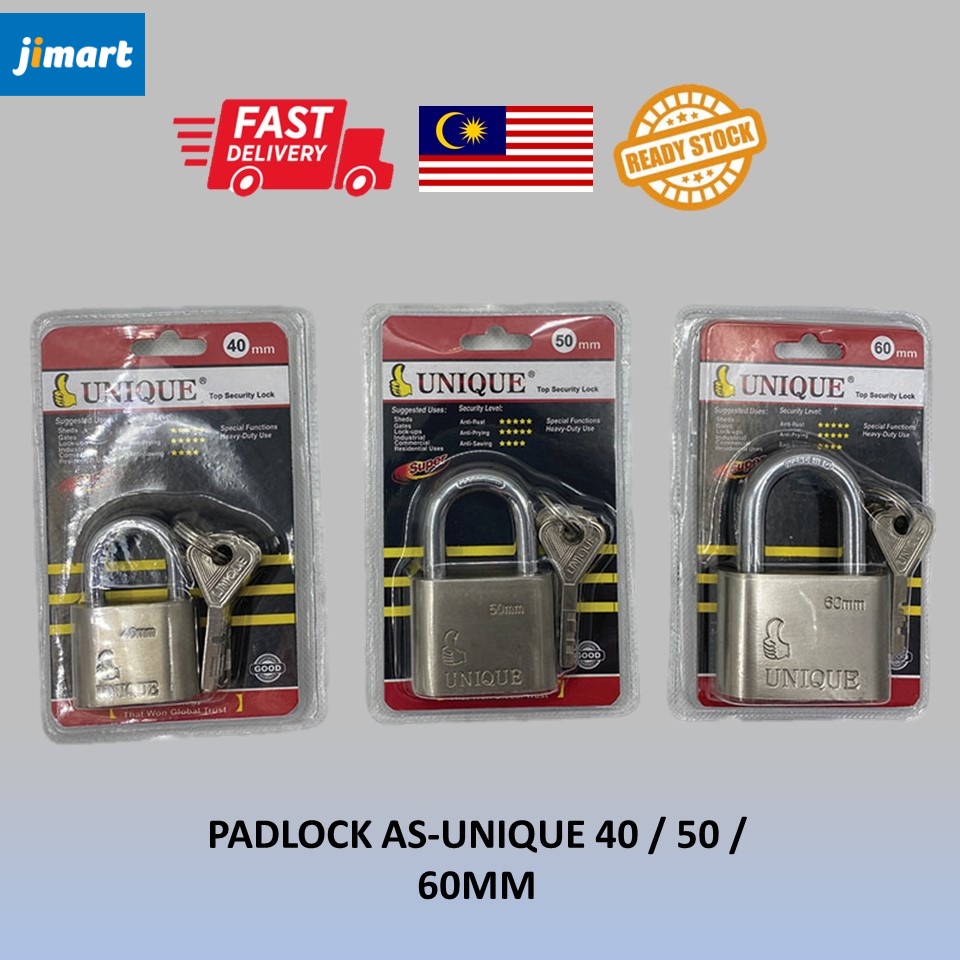 Jimart Padlock AS-Unique 40 50 60mm Metal Brass Padlock House Office ...