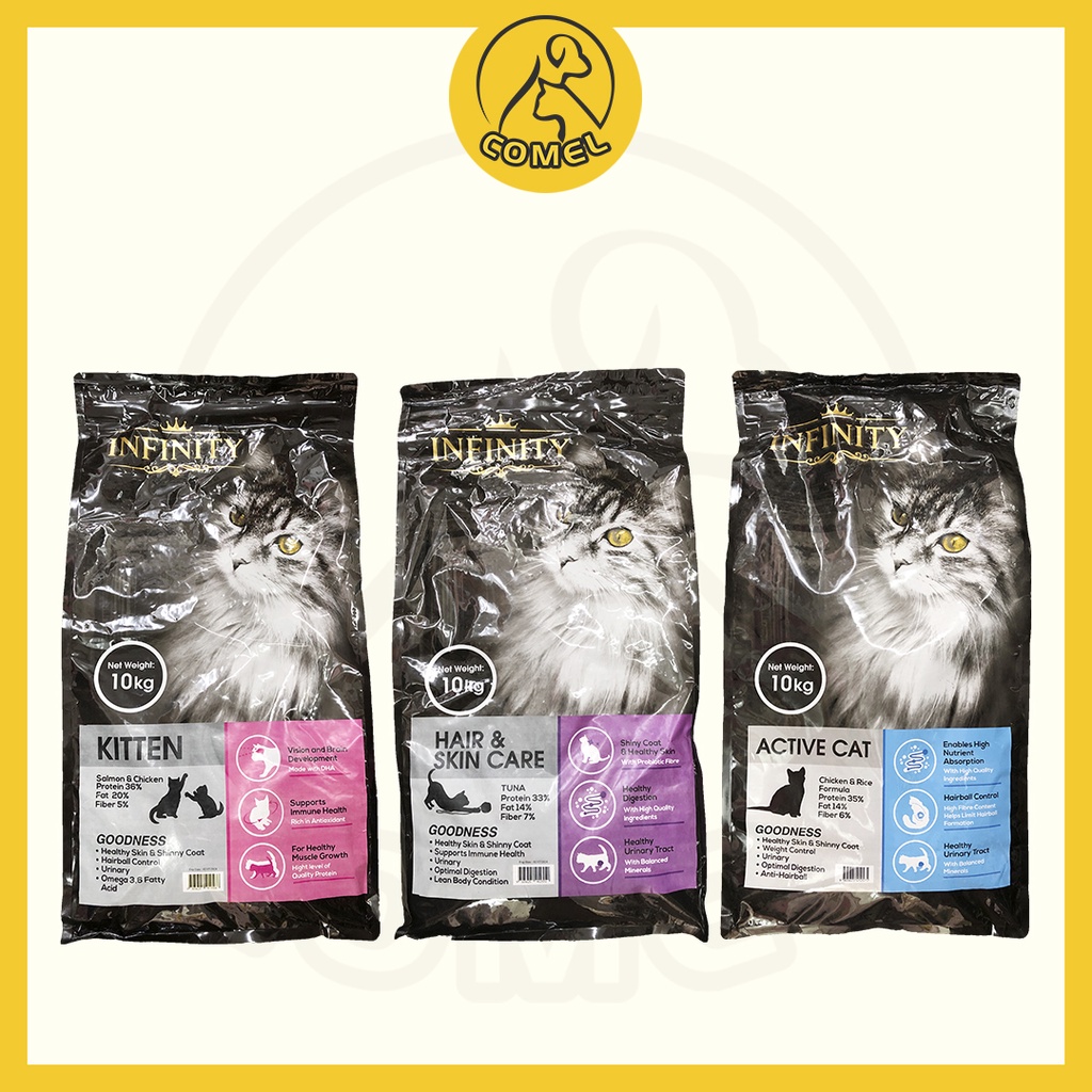 Infinity Cat Dry Food/Makanan Kucing - Active Cat/Hair & Skin/Kitten ...