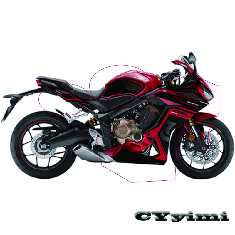 Motorcycle Decals Decoration Fuel Tank Body Protection Sticker For ...
