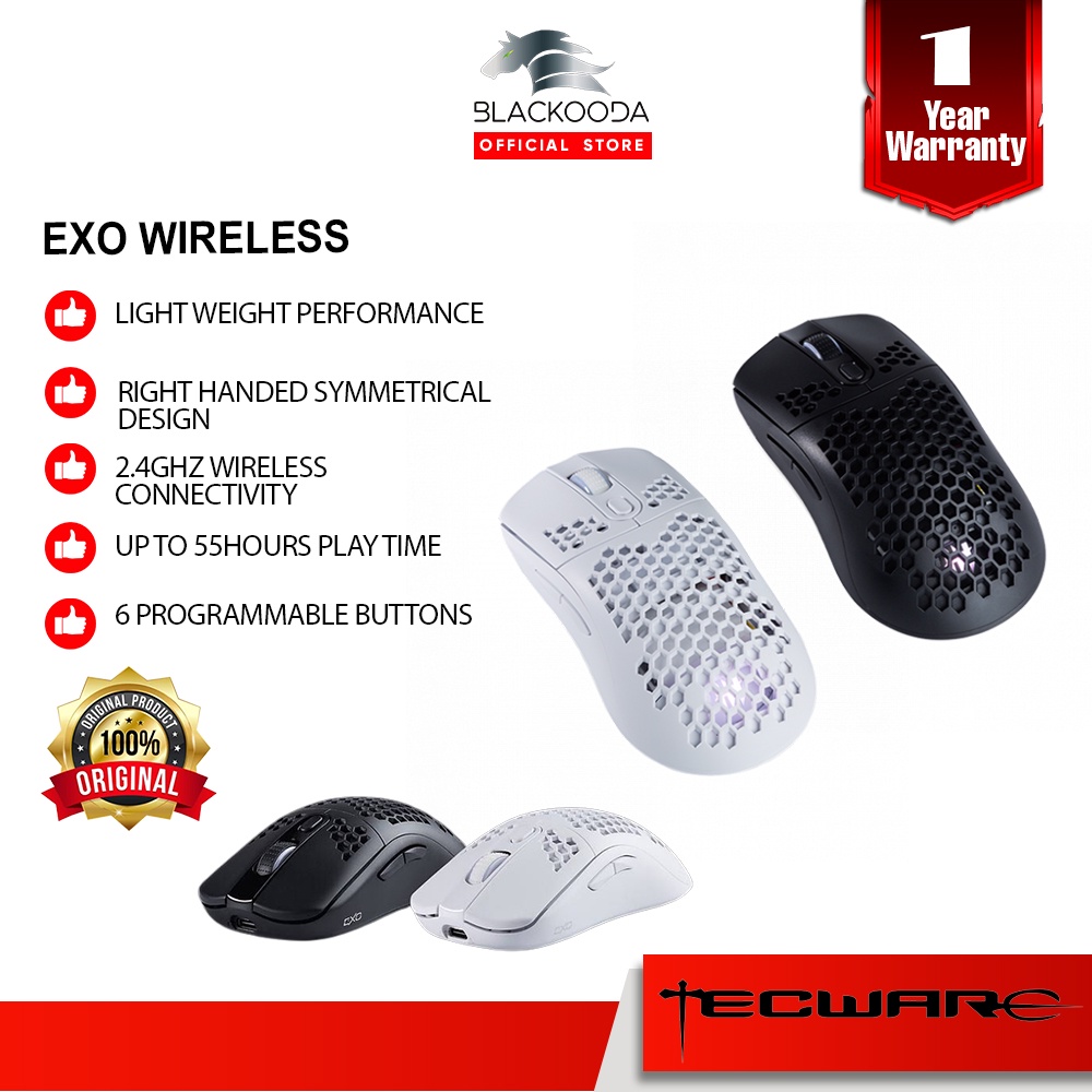 Tecware Exo Full Series Gaming Mouse Wired Wireless Exo Lite Exo Exo Elite Exo L Exo