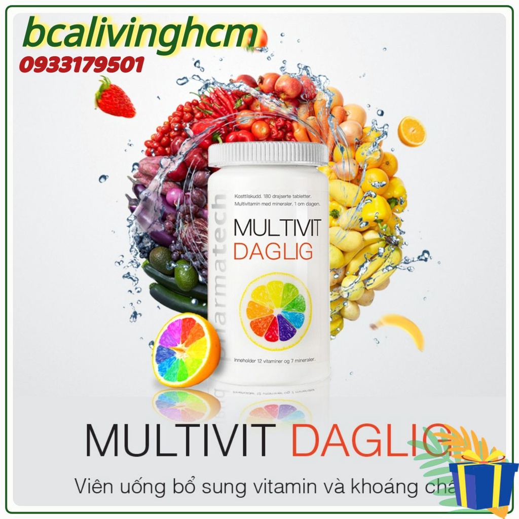 Multivit Daglig Capsules supplement Vitamins and Minerals 180 capsules ...