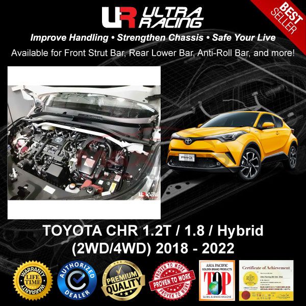 TOYOTA CHR C-HR ULTRA RACING Safety Front Rear Strut Side Middle Lower ...