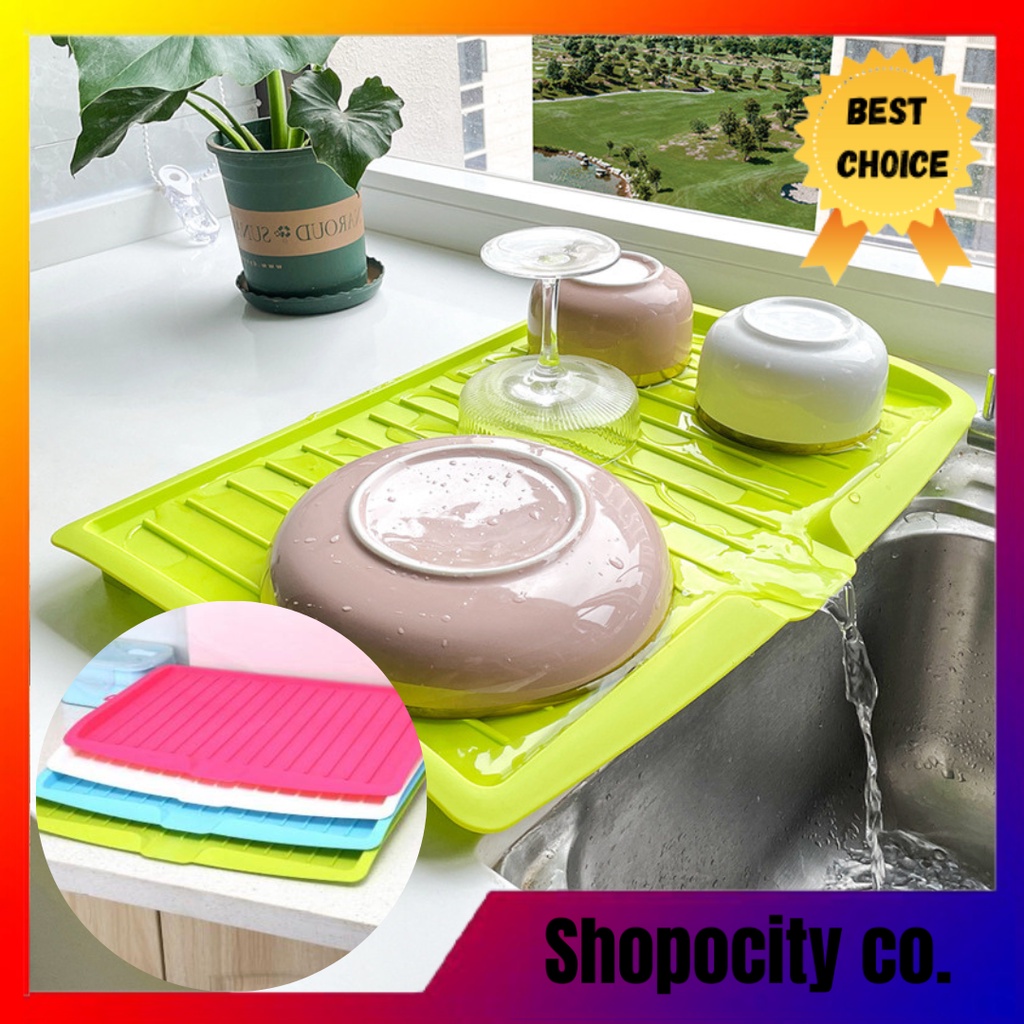 Rak Pinggan Kitchen Tray Large Drying Dish Drainer Sink Drying Rack ...