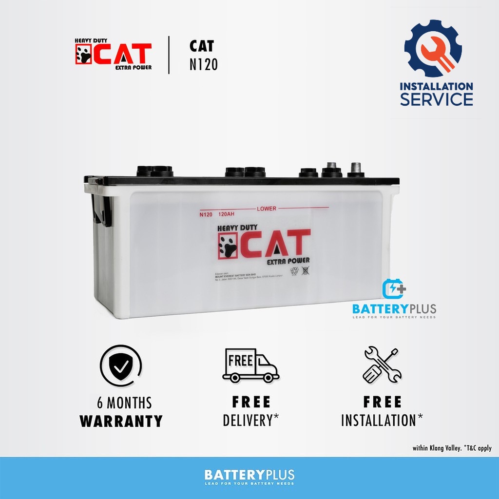 [ Installation Provided ] N120 Cat (Wet) 115F51 Lorry Battery ...