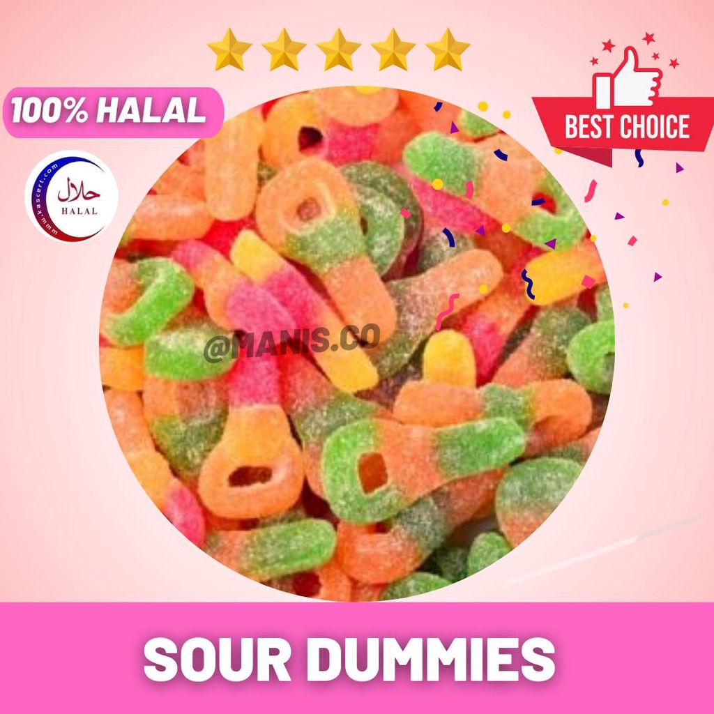 [1Kg] Borong Pack Gummy Turkey Sourbelt Viral Bebeto Haribo Halal ...