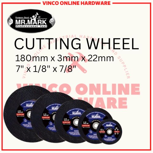 MR. MARK 180mm Cutting Wheel 7" x 3.0mm Cutting Disc Max.7500rpm ...