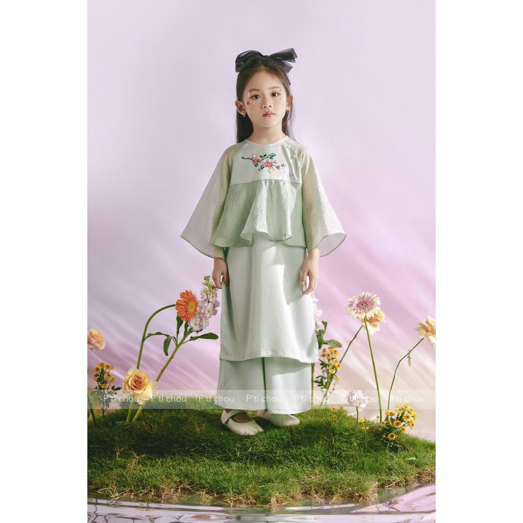 Ao dai designed for children P'ti chou (Jade Ao Dai) | Shopee Malaysia