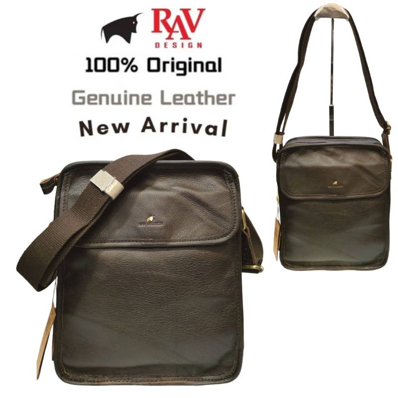 RAV Design Genuine Leather Men's Shoulder Bag Sling bag Side bag YRC207 ...