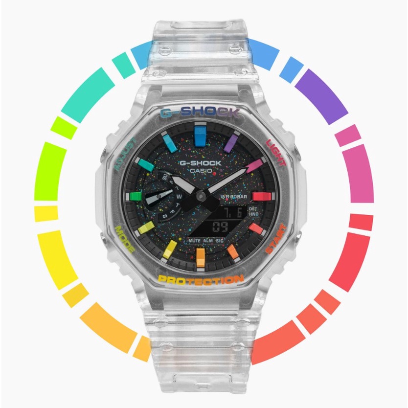 ANALOG-DIGITAL AUTO LIGHT TMJ GA-2100 SERIES GA-2100 CasiOak Crystal ...