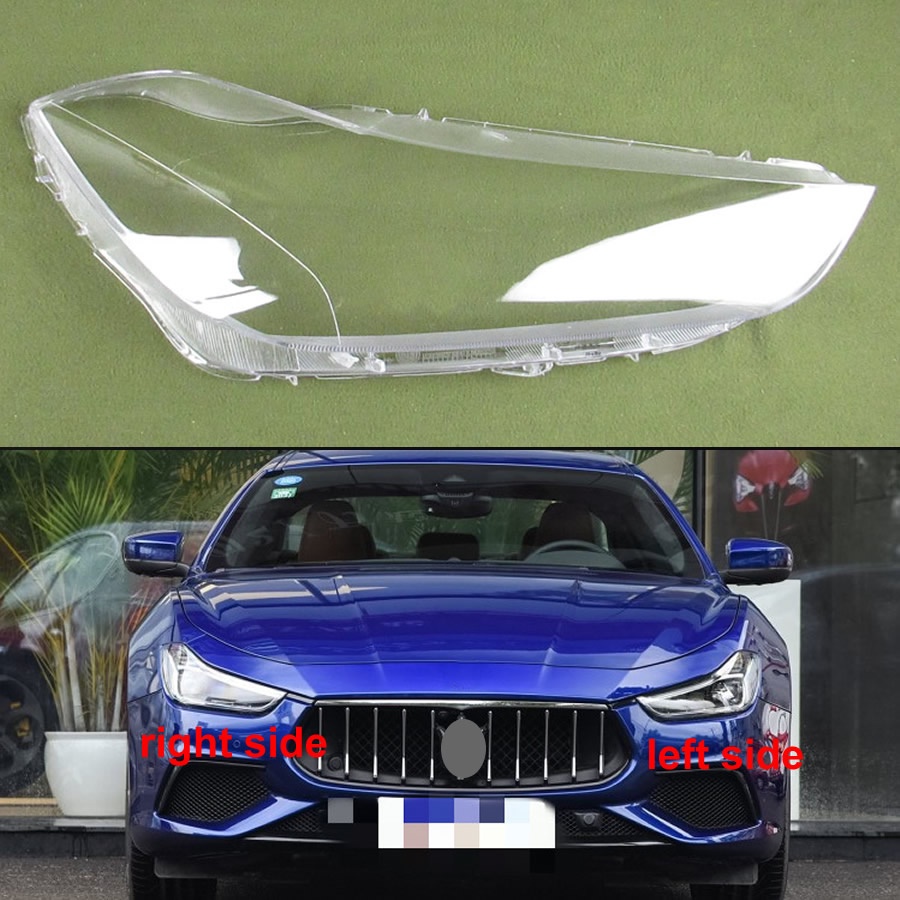 For Maserati GTS Ghibli 2014-2020 Front Headlamp Cover Lamp Shade ...