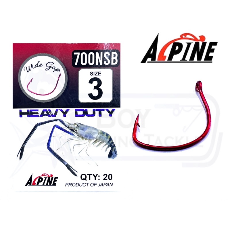 ALPINE PRAWN HOOK 700NSB MATA UDANG | Shopee Malaysia