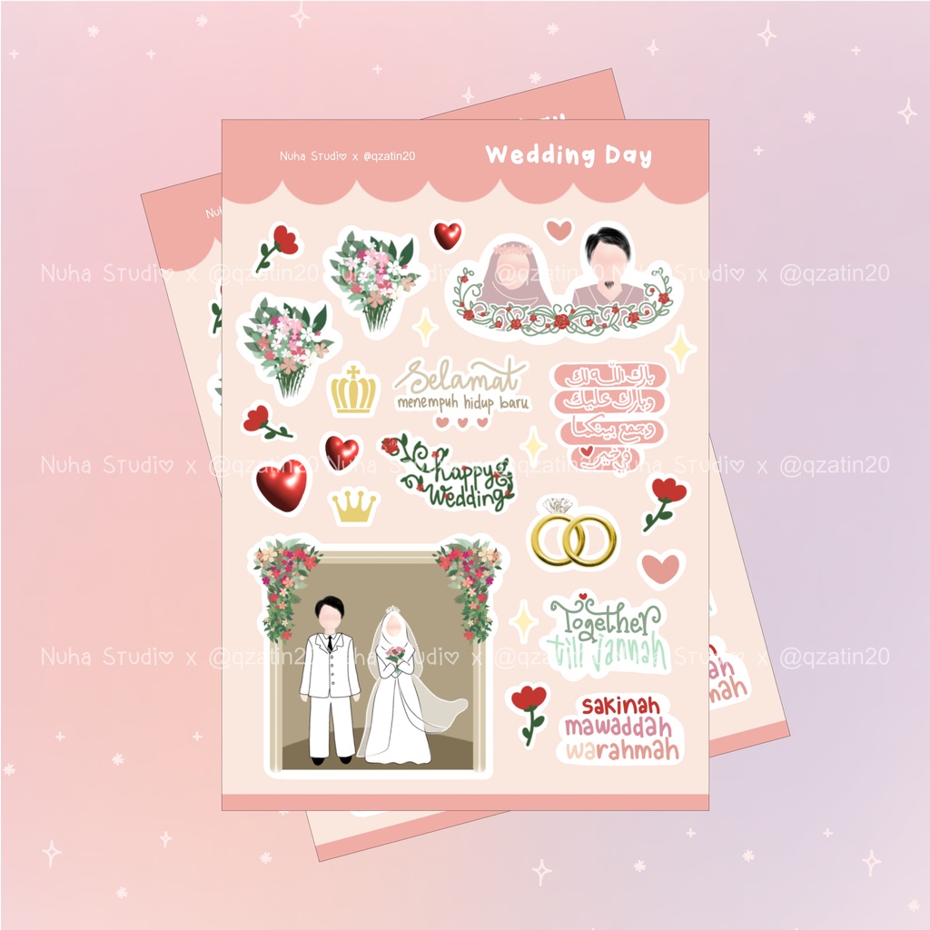 Sticker by qzatin20 | Wedding Day Ceremony Wedding Day | Aesthetic ...