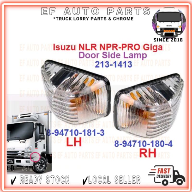 ISUZU NLR NPR PRO GIGA DOOR SIDE SIGNAL LAMP LEFT RIGHT LH RH 1 3 5 7 ...