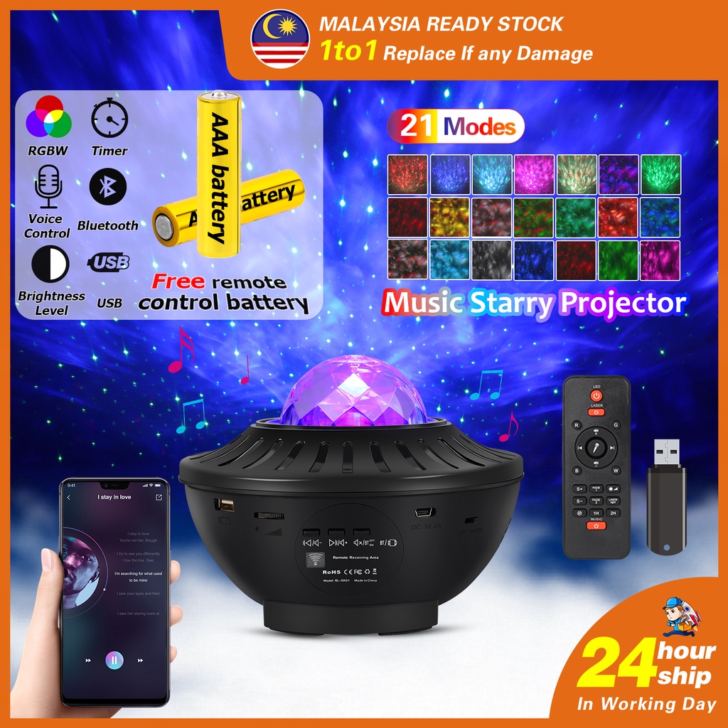 starry projector led light for room Projection Lamp galaxy light ...
