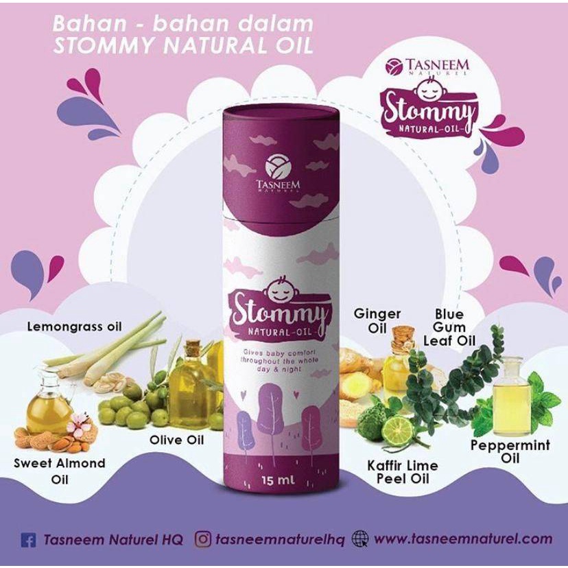 Stommy Oil Tasneem Naturel 100% Original Sembelit / cirit-birit / perut ...