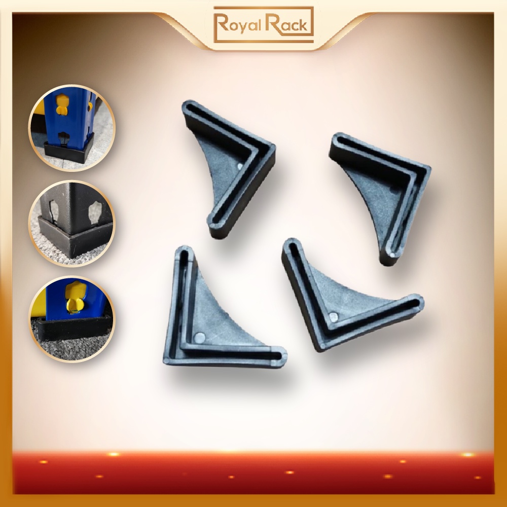 RoyalRack 【4pcs Rubber Base】 Rubber Shoes for Boltless Rack Rak Protect ...