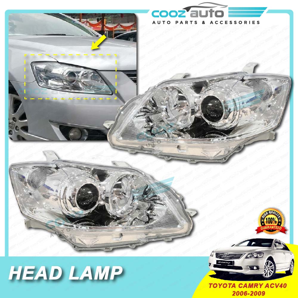 Toyota Camry ACV40 2006 - 2009 Front HeadLamp Head Lamp Light (No Bulb) | Shopee Malaysia
