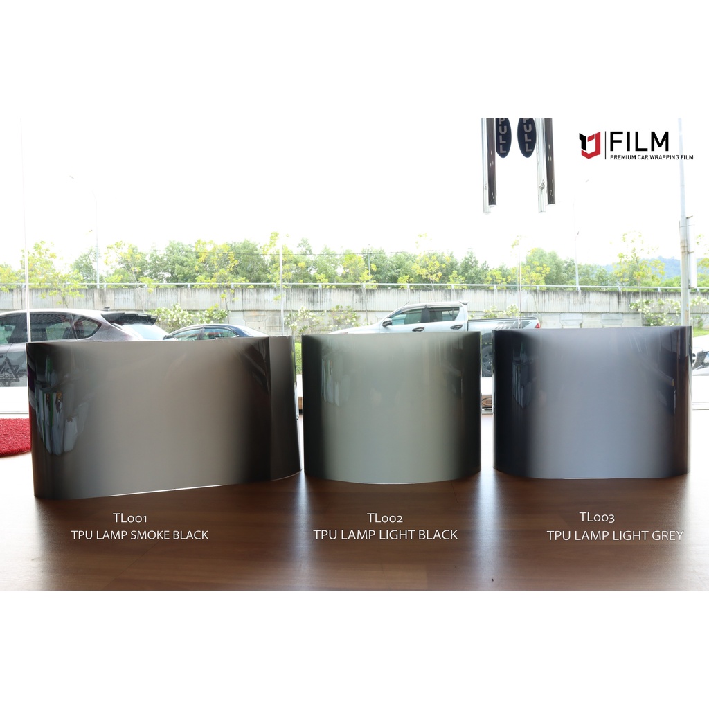 Real YAJIU TPU Paint Protection Film PPF head tail lamp Transparent ...