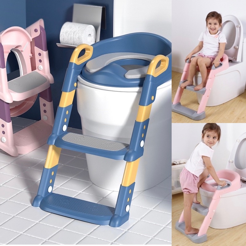 🐳Toilet Bowl Potty Training Seat with Adjustable Ladder Nursery for ...