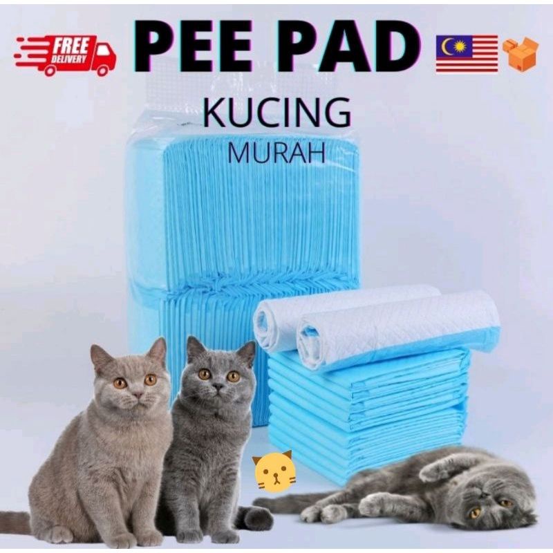 Alas Kencing Kucing Lapik Kucing Sangkar Pet Wee Pad Dog Pee Pad Cat ...