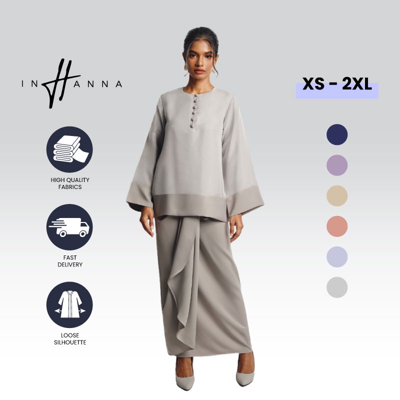 INHANNA Khaira Pareo Kurung Kedah | Shopee Malaysia