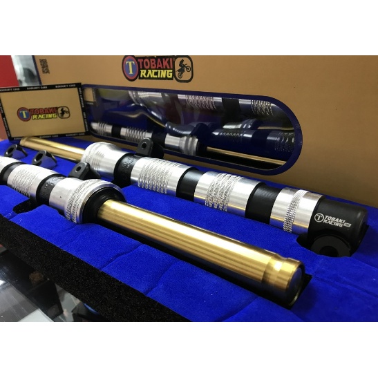 TOBAKI CNC PRO FRONT FORK LAY ASSY RACING [ Y15 / Y16 ] *** BLACK / GOLD | Shopee Malaysia