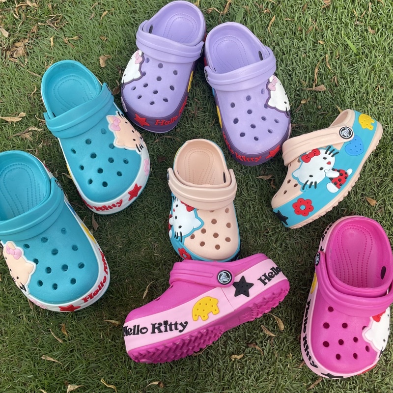 Clogs Kids Hello Kitty Sandals New Ready Stock | Shopee Malaysia