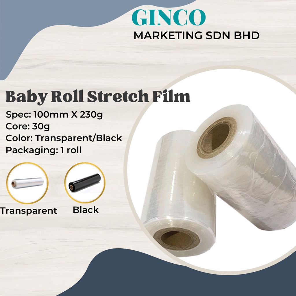 GINCO Baby Mini Wrapping Stretch Film Roll 100mm x 230gm (1 roll ...