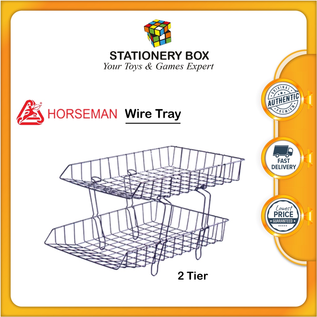 HORSEMAN 2 Tier Letter Wire Tray / Layer Document Tray (812-2) | Shopee ...