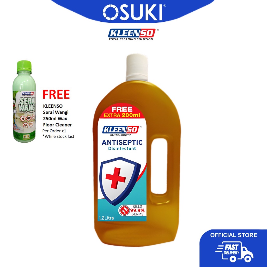 KLEENSO Antiseptic Brown Liquid Cleaner (1200ml) | Shopee Malaysia