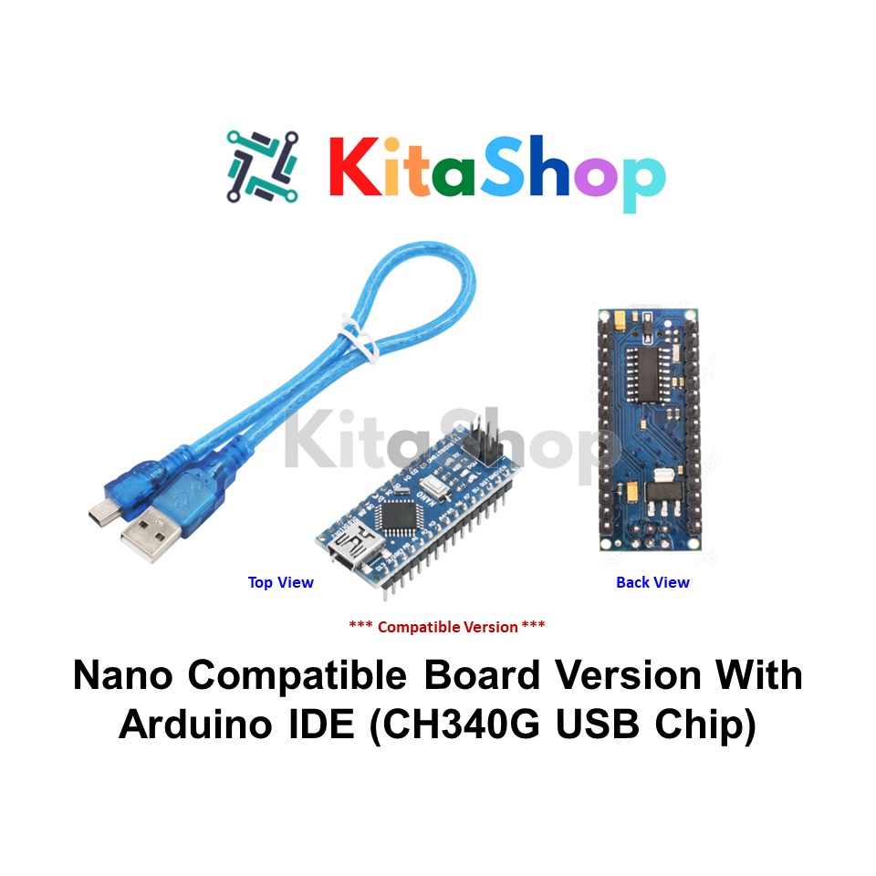 Nano Compatible Board Version With Arduino Ide Ch340g Usb Chip