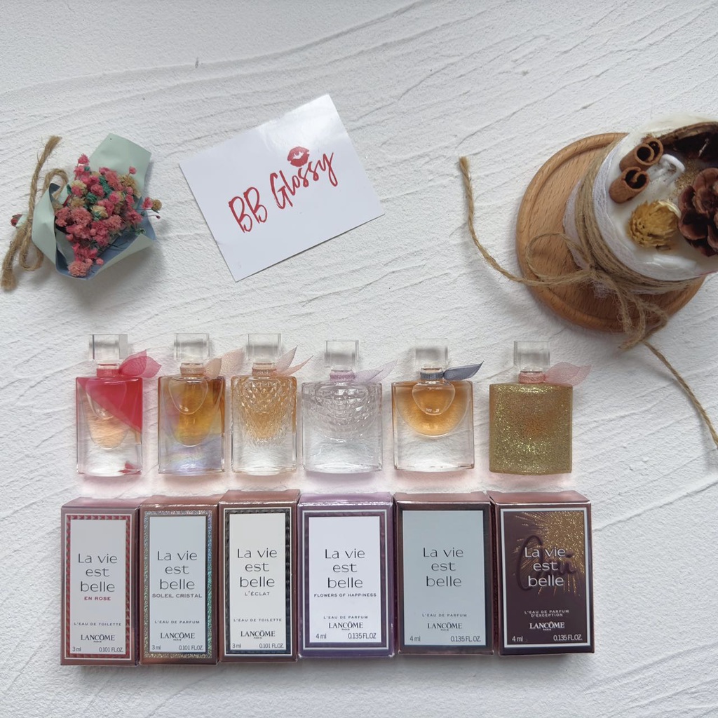 LVEB Miniature Perfume 3 - 4 ml Soleil Cristal / L’eclat / Oui D ...