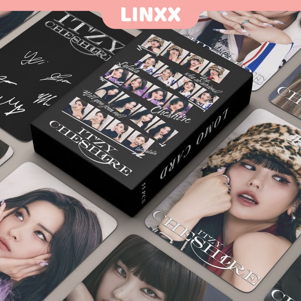 LINXX 55 Pcs ITZY CHESHIRE Album Lomo Card Kpop Photocards Postcards Series | Shopee Malaysia