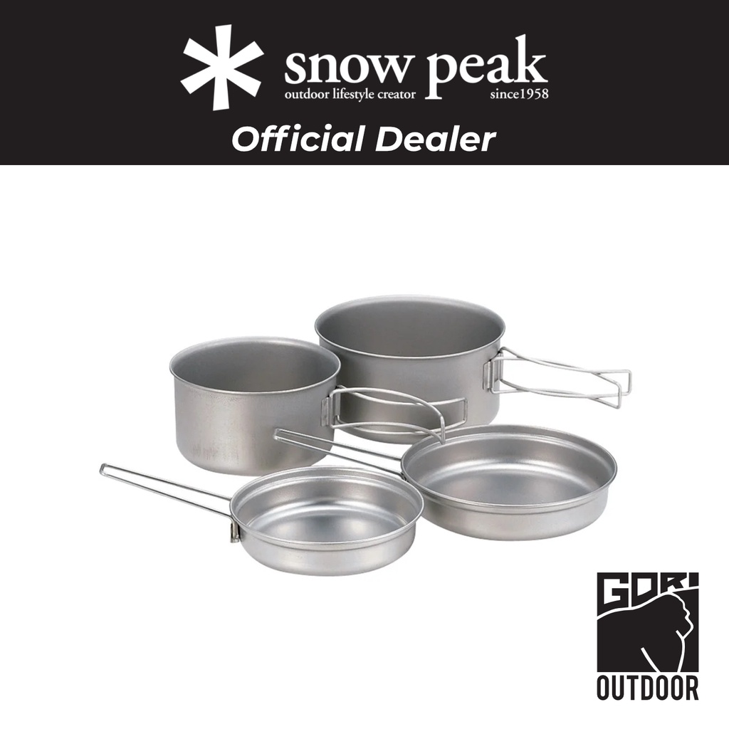 Snow Peak Titanium Personal Cooker Set Pan Pot | Shopee Malaysia