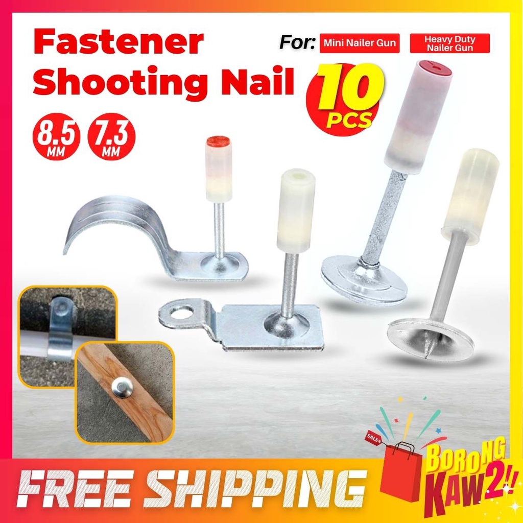 10PCS 7.3/8.5mm Nail Artifact Rivet Fastener Conduit Shooter Ceiling ...