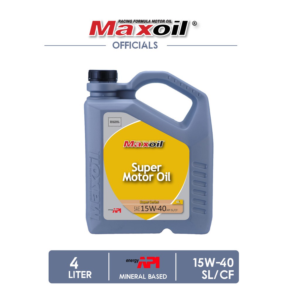 Maxoil Super Motor Oil 15W40 SL/CF (4L) | Shopee Malaysia
