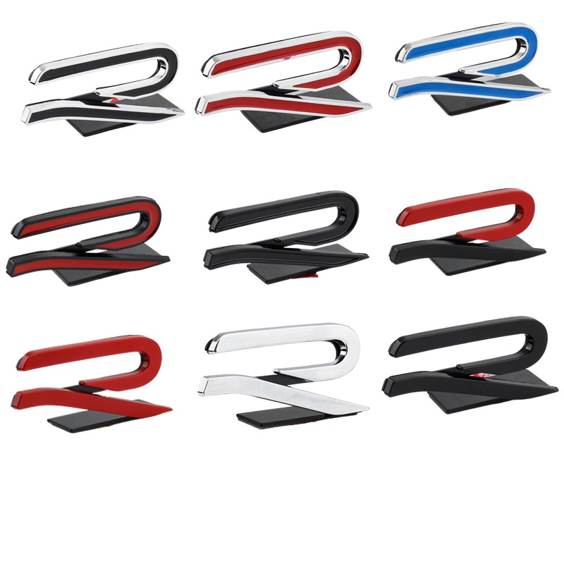 3D Metal Volkswagen VW new R sticker Golf 8 R Front grille emblem side ...