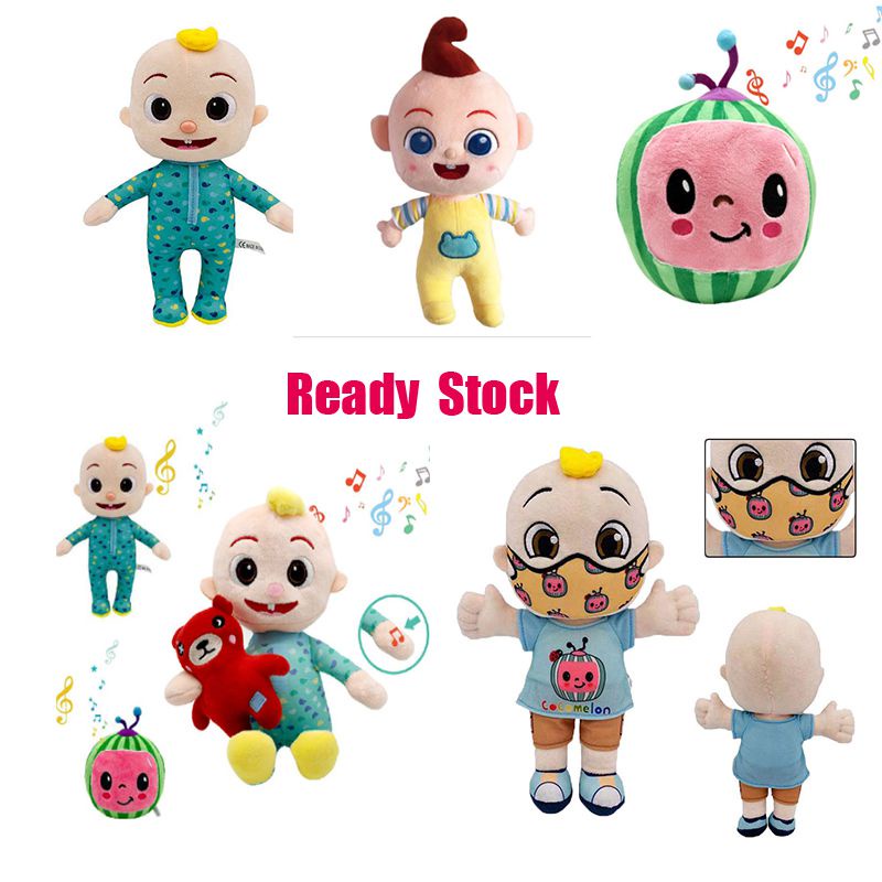 Kawaii Music Doll Cocomelon JJ Bear with Sound Educational Stuffed Toys ...