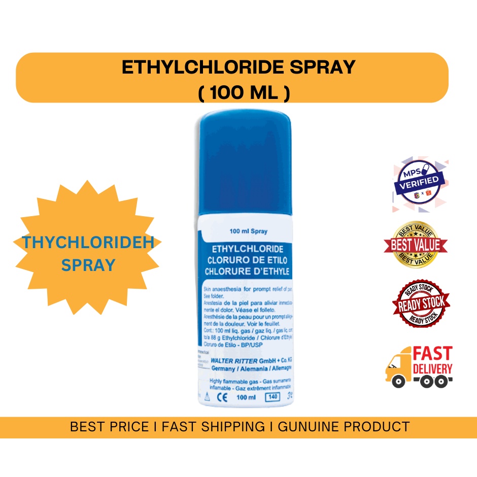 ETHYLCHLORIDE Spray (100ml) Exp:9/25 | Shopee Malaysia
