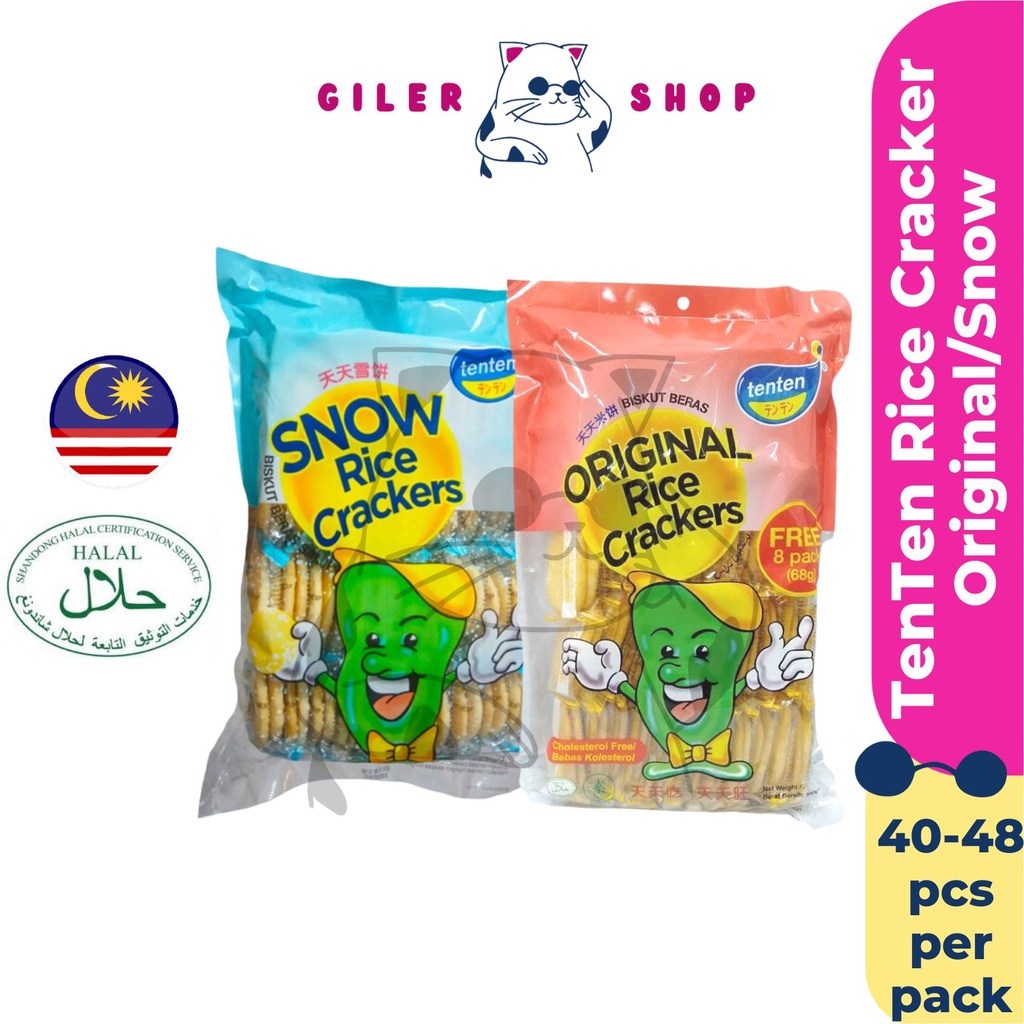 TenTen Rice Crackers Original 48s/Snow 40s | Shopee Malaysia