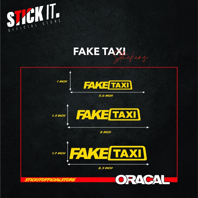 [[READY STOCK]] FAKE TAXI STICKER DECALS | Shopee Malaysia