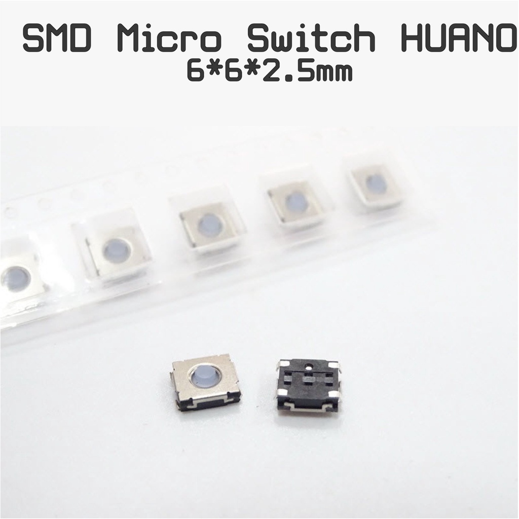 TOMBOL Huano Mini Micro Switch Mouse SMD 2.5mm logitech microsoft Xiaomi - SMD Click Button ...