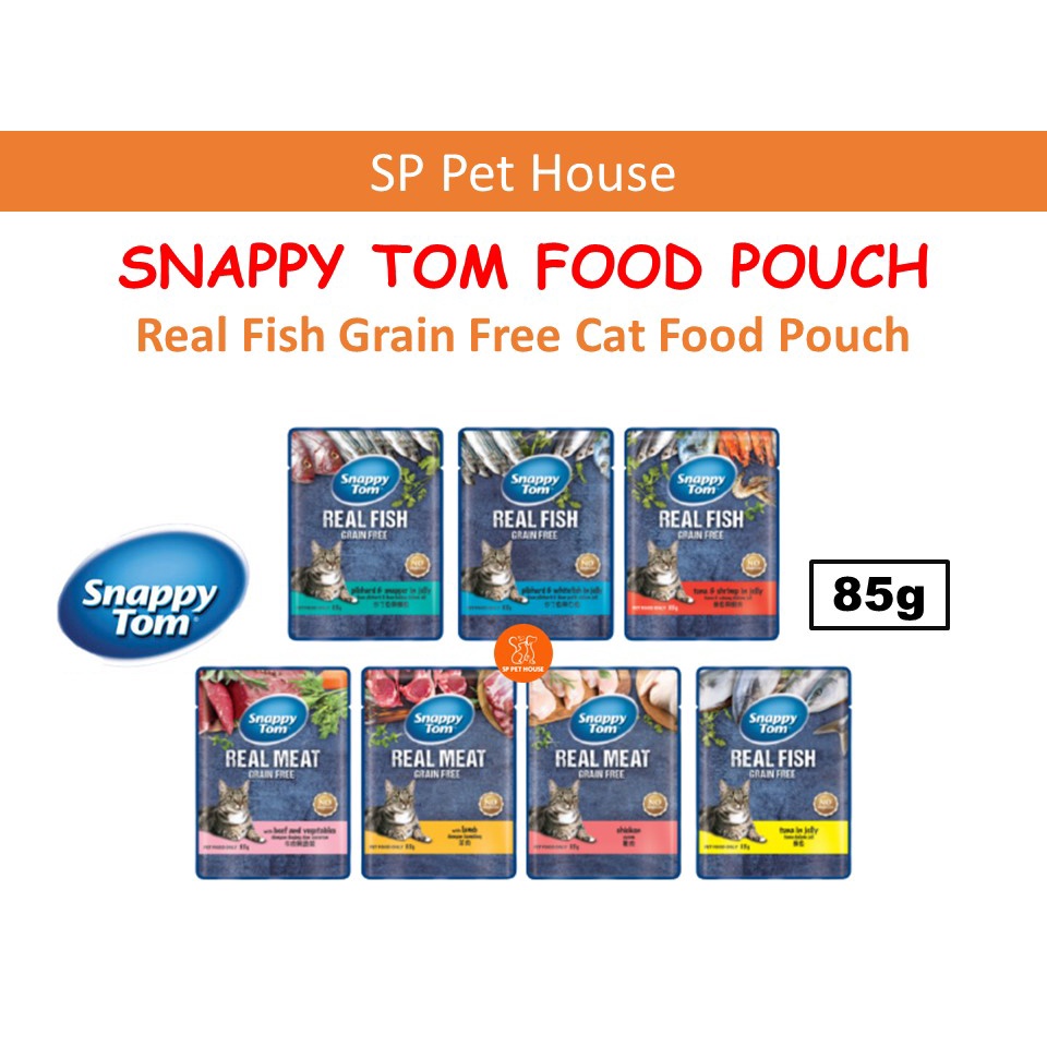 **PKT** Snappy Tom Wet Pouch Cat Food 85g / Makanan Basah Pek Kucing ...