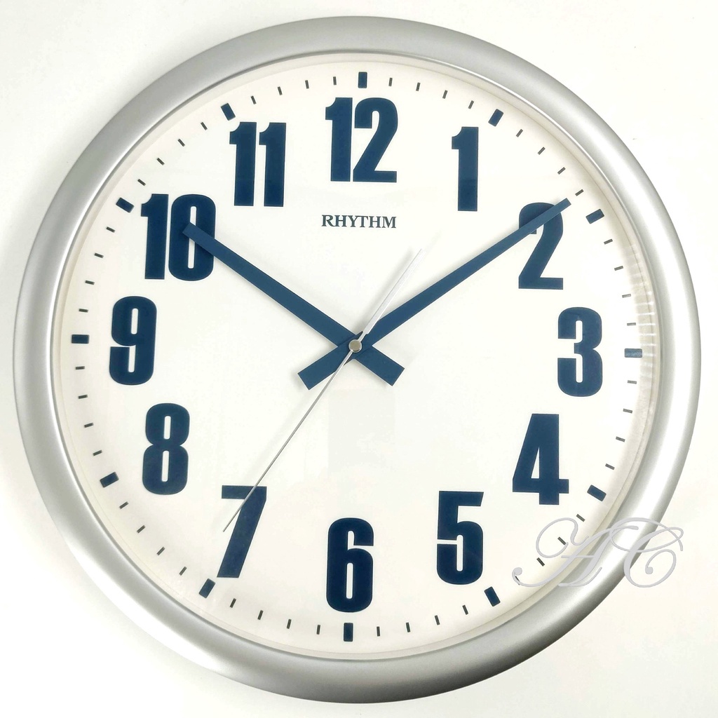 100% ORIGINAL RHYTHM Silent Analogue Wall Clock (Jam Dinding) CMG582 ...
