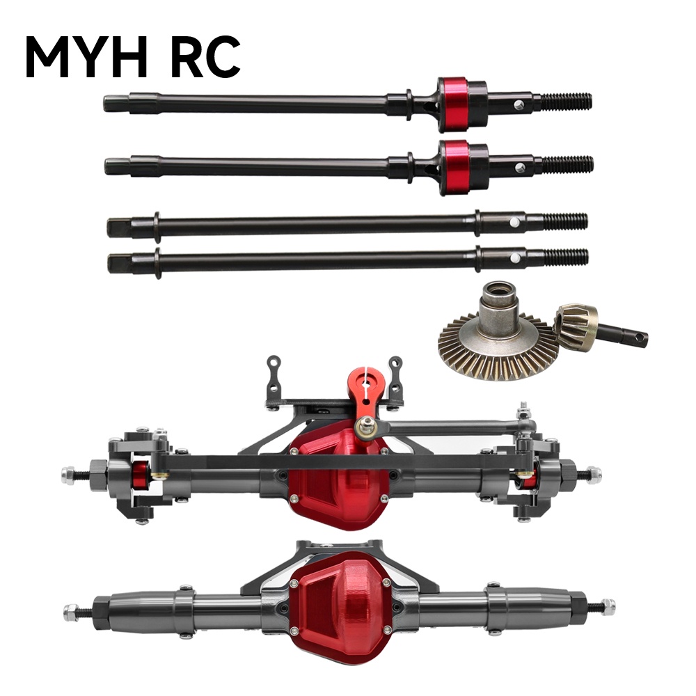 MYHRC 1/10 AXIAL SCX10 HD Steel Front Rear Axle CVD Drive Shaft Gear 13 ...