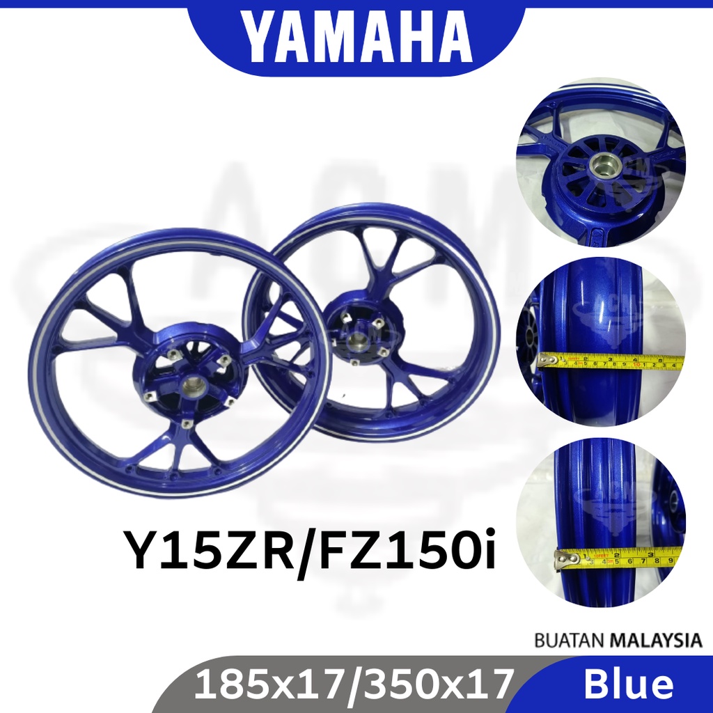 YAMAHA Y15ZR FZ150 Sport Rim Set 185 / 350 x 17 AA Class Blue Enkie ...